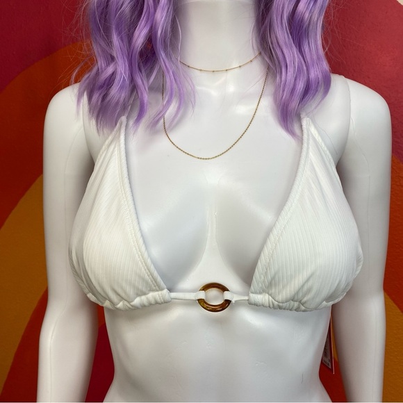 Xhilaration | Swim | Nwt Ribbed Triangle String Bikini Top Xhilaration ...